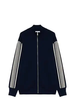 AUTRY Logo Patch Zipped Jacket - Blue
