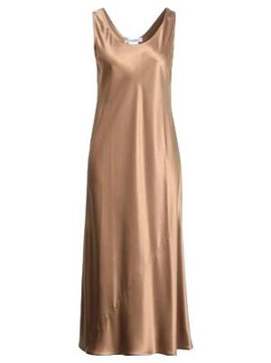 Max Mara Satin Slip Special Occasion Dress - Brown