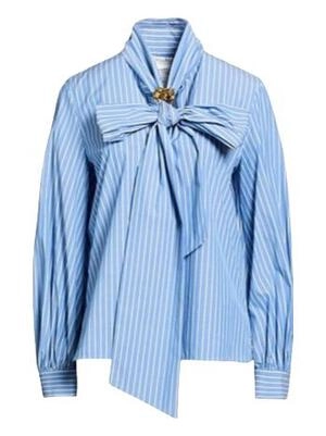 Max Mara Patterned Shirts Blouses - Blue