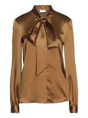 SAINT LAURENT Solid Colour Tops 