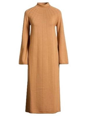 MAX MARA MAX MARA Solid-Color Wool Turtleneck Sweater Dress