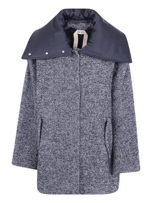 N.21 Long-sleeved Coat With A Lapel Collar - Multicolor