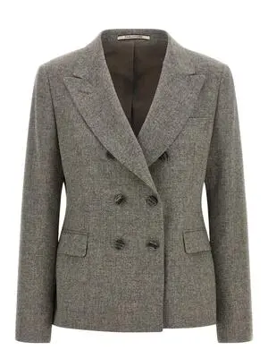 Tagliatore Double-breasted Blazer - Grey