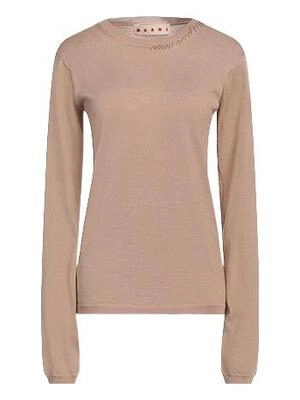 Marni Lightweight Knit Longsleeve Top - Camel