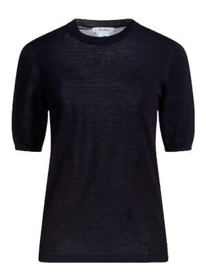 Max Mara Max Mara Short-Sleeved Knitted Sweater Blue