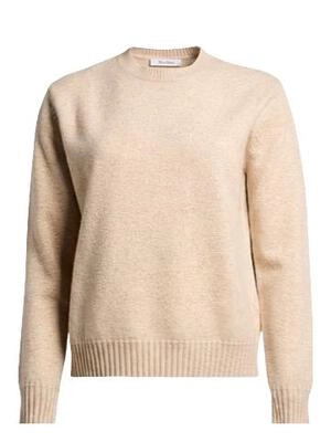 Max Mara Max Mara Cashmere Long-Sleeved Sweater Beige