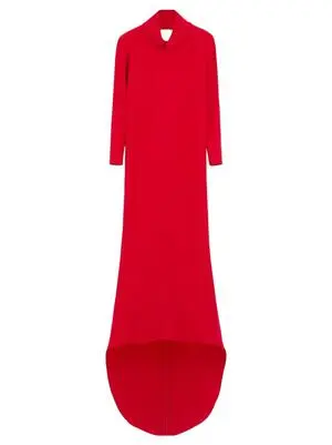 Valentino Garavani Long-sleeved Draped Gown - Red
