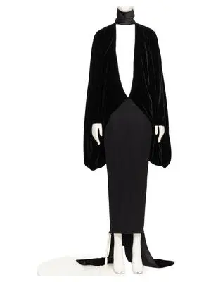Valentino Garavani Long Sleeve Dress - Black