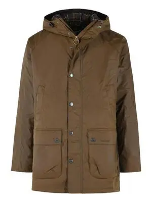 Barbour Logo Detailed Hooded Parka - Green
