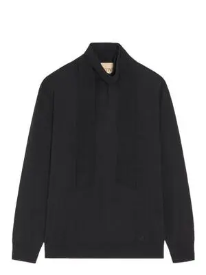 Valentino Garavani Long-sleeve Knit Top - Black