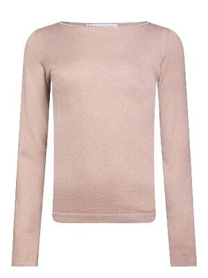 Brunello Cucinelli Solidcolor Lightweight Knit Sweater No