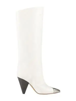 Isabel Marant Étoile Leather Cowboy Boots - White