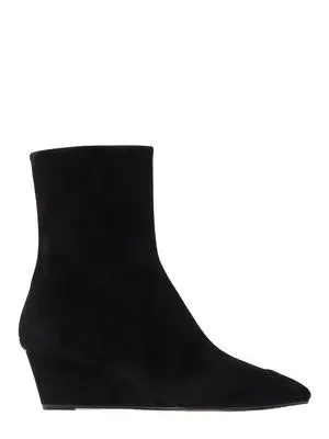 AeydĒ Suede Wedge Ankle Boots - Black