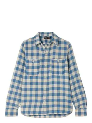 Ralph Lauren Cotton And Linen-blend Shirt - Blue