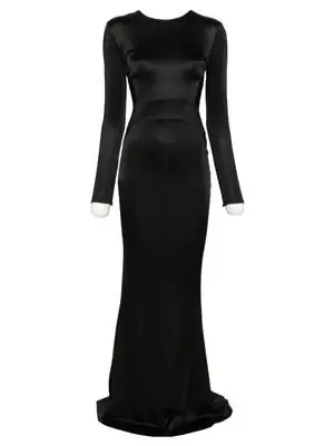 Co Open-back Cut-out Evening Gown - Black