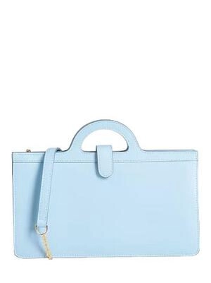 Marni Solid Color Leather Handbag - Blue