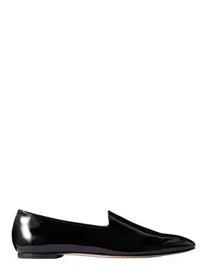 AeydĒ AEYDĒ Patent Leather Loafers Black