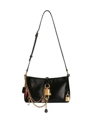 Dolce & Gabbana Lock Shoulder Bag In Calfskin - Black
