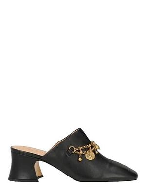 Chloé Leather Mules - Black