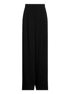 Max Mara Wide-leg Crepe Trousers - Black