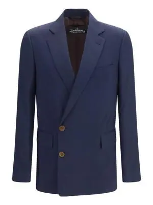 VIVIENNE WESTWOOD Single-breasted Blazer - Navy Blue