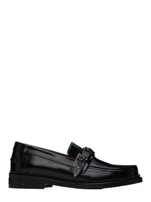 TOGA VIRILIS Round Toe Loafers - Black