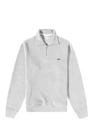 Lacoste Long-sleeved Quarter-zip Sweater - Grey