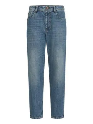 Brunello Cucinelli Baggy Tapered Jeans - Blue