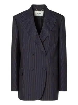 Fendi Wool Blazer - Blue