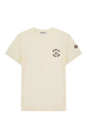 Moncler Logo T-shirt - Cream