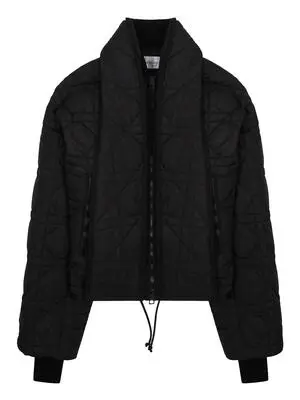 Dior Quilted Jacket With Scarf - Black