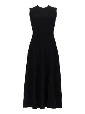 Max Mara Viscose Crêpe Knit Dress - Black