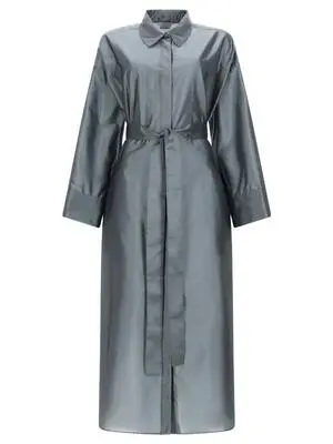 MAX MARA S MAX MARA Silk Blend Shirt Dress