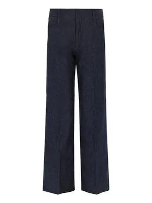 Max Mara Cotton Denim Trousers - Blue