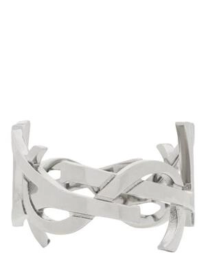 Saint Laurent Anello Cassandre - Silver