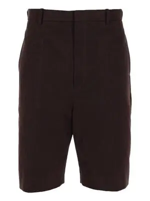 Bottega Veneta Cotton Shorts - Brown