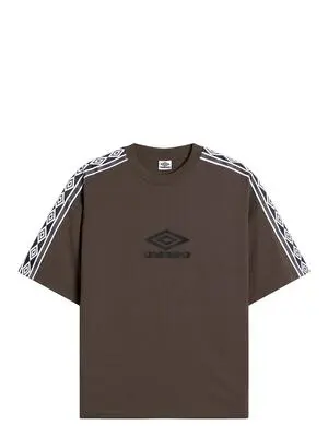 UMBRO BY SLAM JAM Og Tape T-shirt Exclusive - Dark Brown