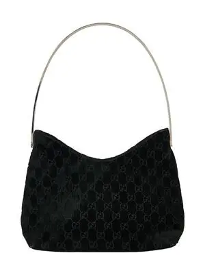 Gucci Suede Hobo Bag - Black