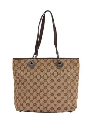 Gucci Eclipse Tote Bag In Brown - Black