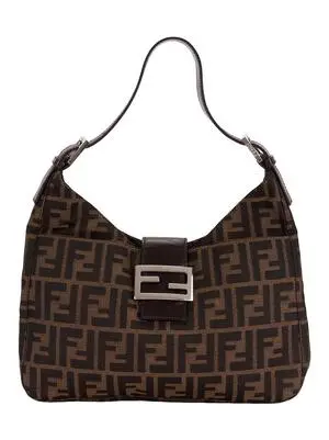 Fendi Zucca Shoulder Bag - Brown