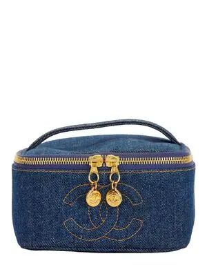 Chanel Denim Vanity Case - Blue