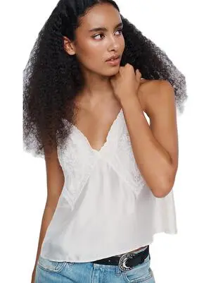 LYREBIRD LyreBird Embroidered Camisole White