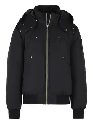 Moose Knuckles Moose Knuckles 'Original Ballistic' Black Cotton Blend Bomber Jacket Men Black