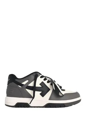 Off-White Off-White Leather Out Of Office Sneakers Gray