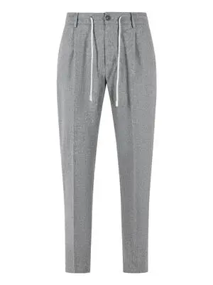 Eleventy Wool Blend Trousers - Gray