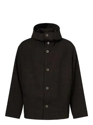 UMA WANG Juto Twill Jacket - Black/brown