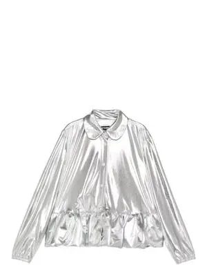 MELITTA BAUMEISTER Metallic Ruffled Shirt