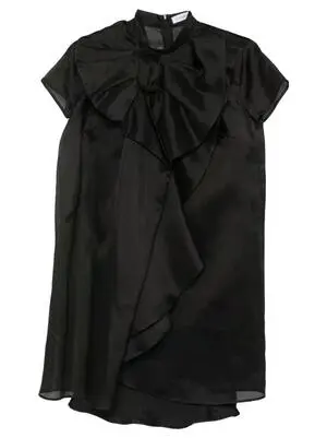 Viktor & Rolf Bow-detail Mini Dress - Black