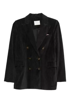 CIRCOLO 1901 Double-breasted Corduroy Jacket - Blue