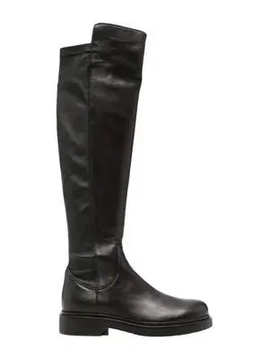 Agl Leather Over-the-knee Boots - Brown